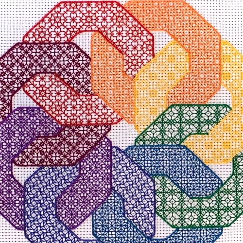 Magic Rings Blackwork Sampler Pattern - Etsy