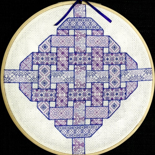 Lattice Blackwork Sampler Pattern - Etsy