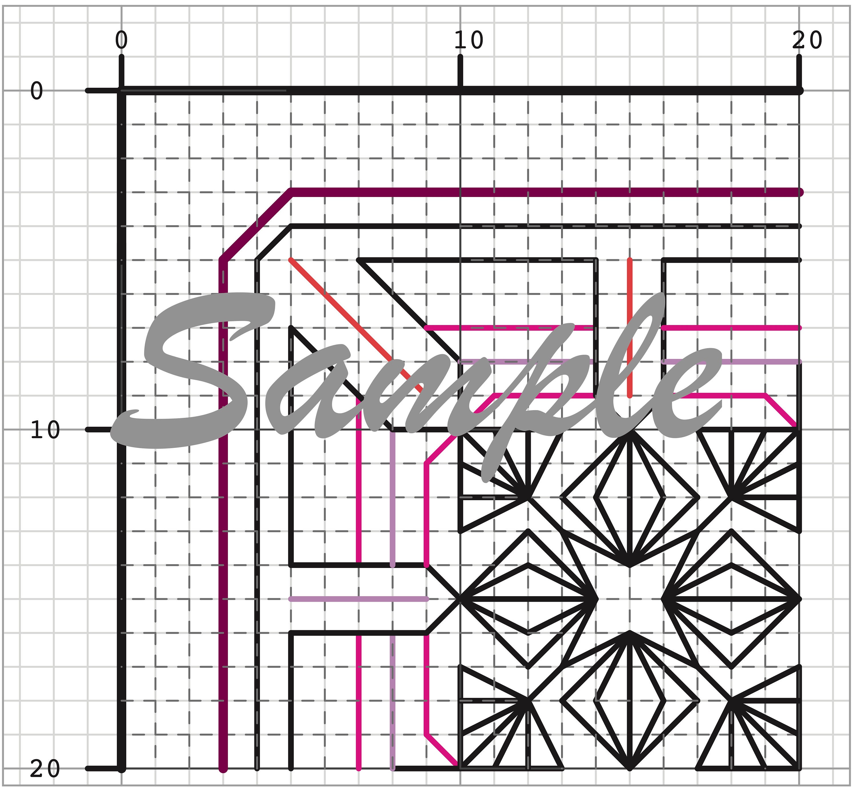 Spectrum Blackwork Sampler Pattern - Etsy