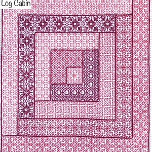 4-pattern Blackwork Sampler Bundle - Quilt Squares - Etsy