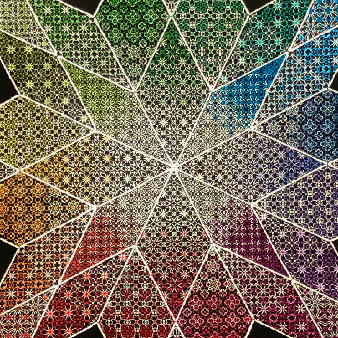 Stardust Blackwork Sampler Pattern Set - Etsy