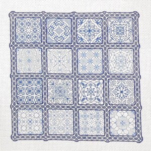 Rainbow Blackwork Sampler Pattern Set - Etsy