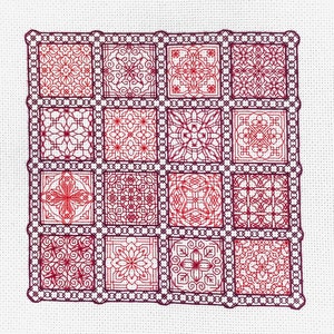 Rainbow Blackwork Sampler Pattern Set - Etsy