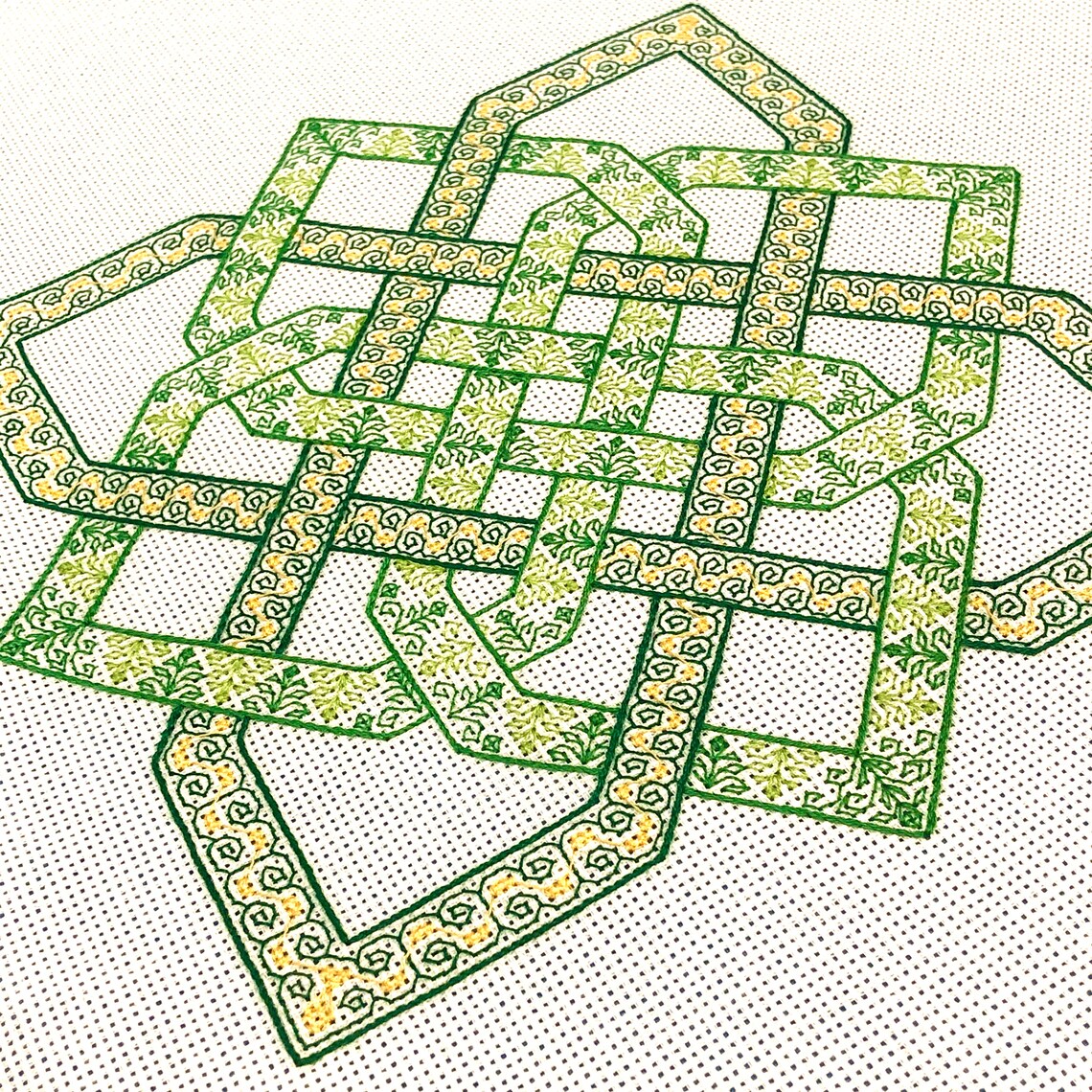 Blackwork Celtic Knot Pattern - Etsy