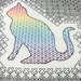Blackwork Cat Pattern - Etsy