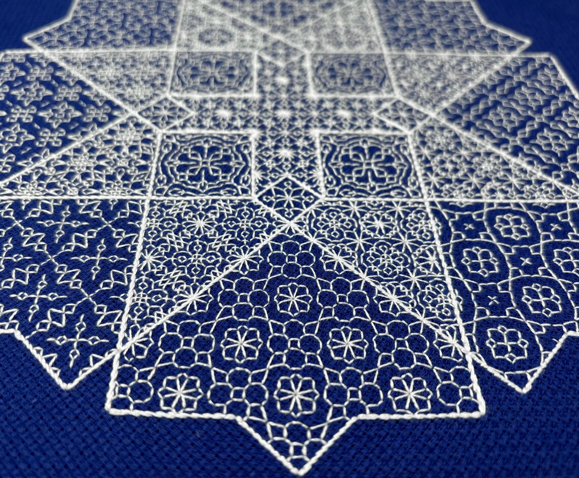Overlay Blackwork Sampler Pattern - Etsy