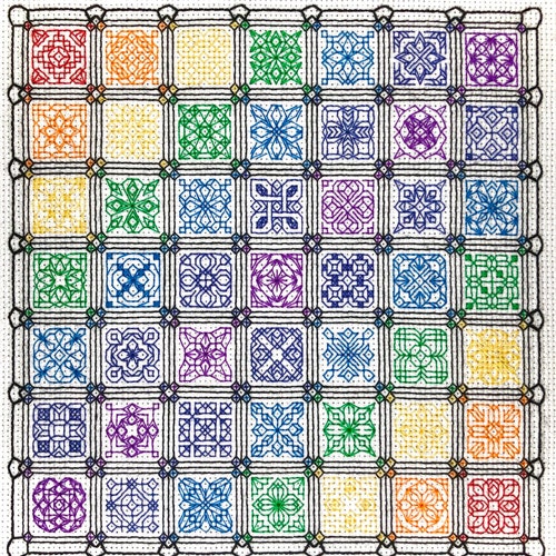 Woven Blackwork Sampler Pattern - Etsy