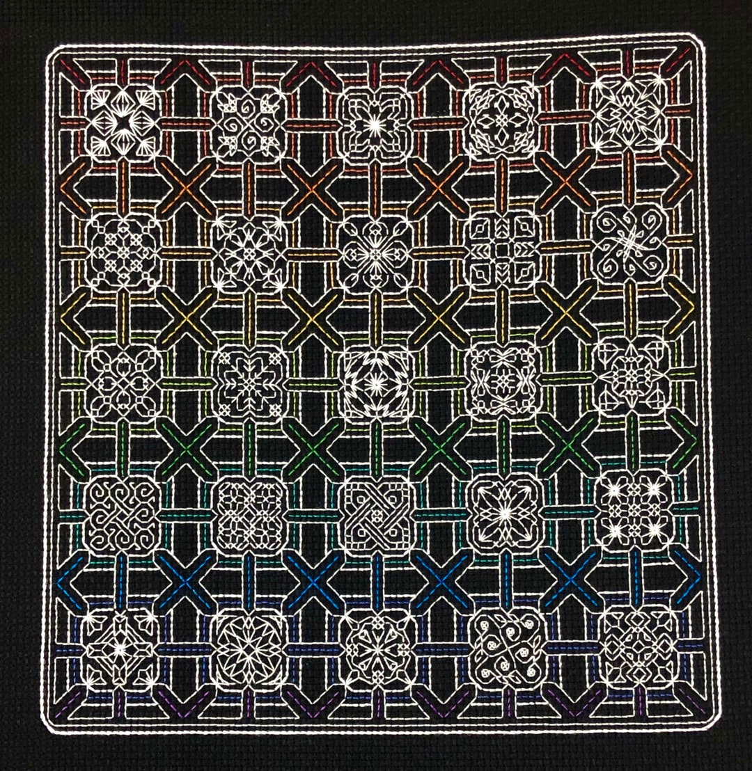Spectrum Blackwork Sampler Pattern - Etsy