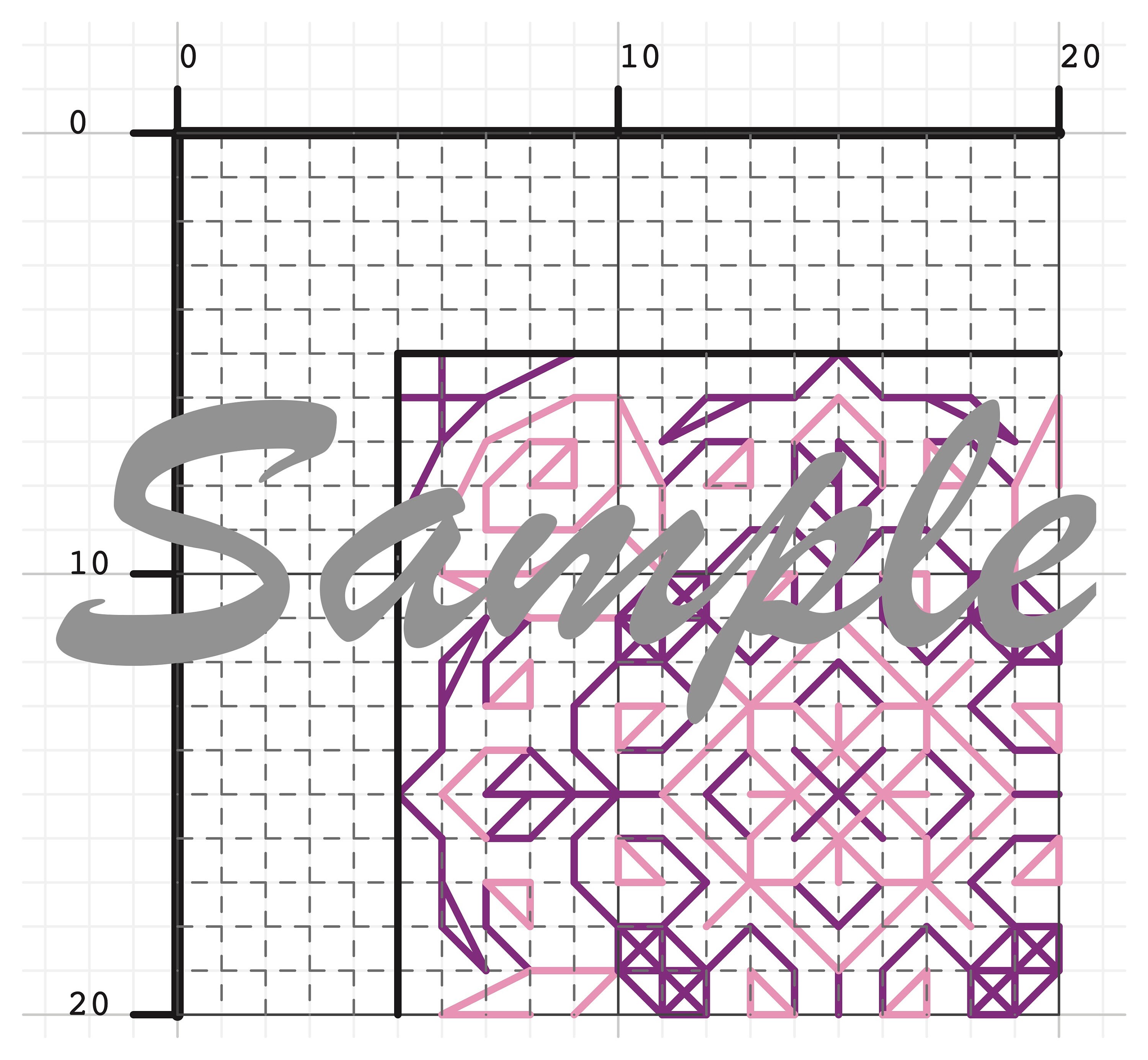 Spring Garden Blackwork Sampler Pattern - Etsy