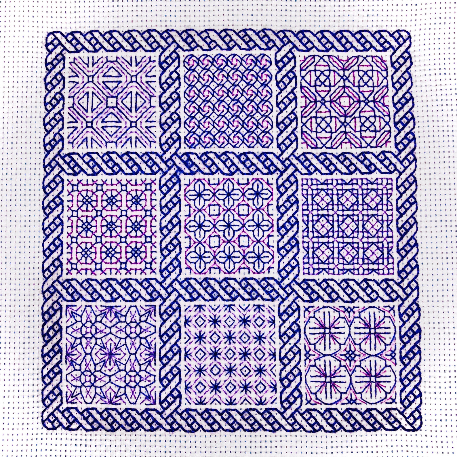 Nine-block Blackwork Sampler - Etsy