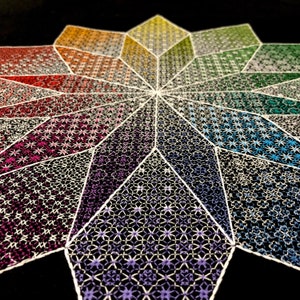 Stardust Blackwork Sampler Pattern Set - Etsy