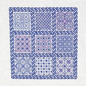 Nine-block Blackwork Sampler - Etsy