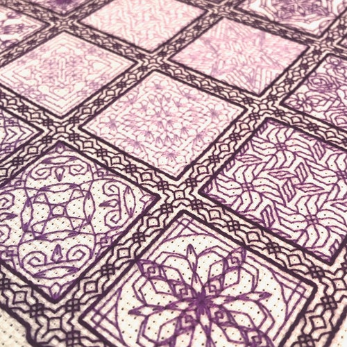 Blackwork Sampler Pattern - Etsy Australia