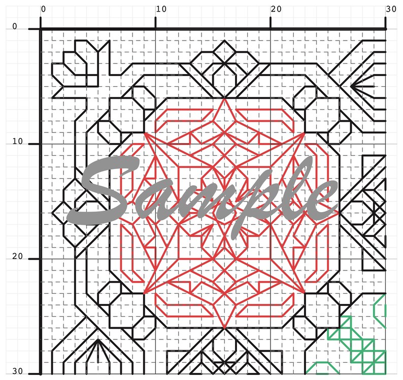 Jewel Box Blackwork Sampler Pattern - Etsy