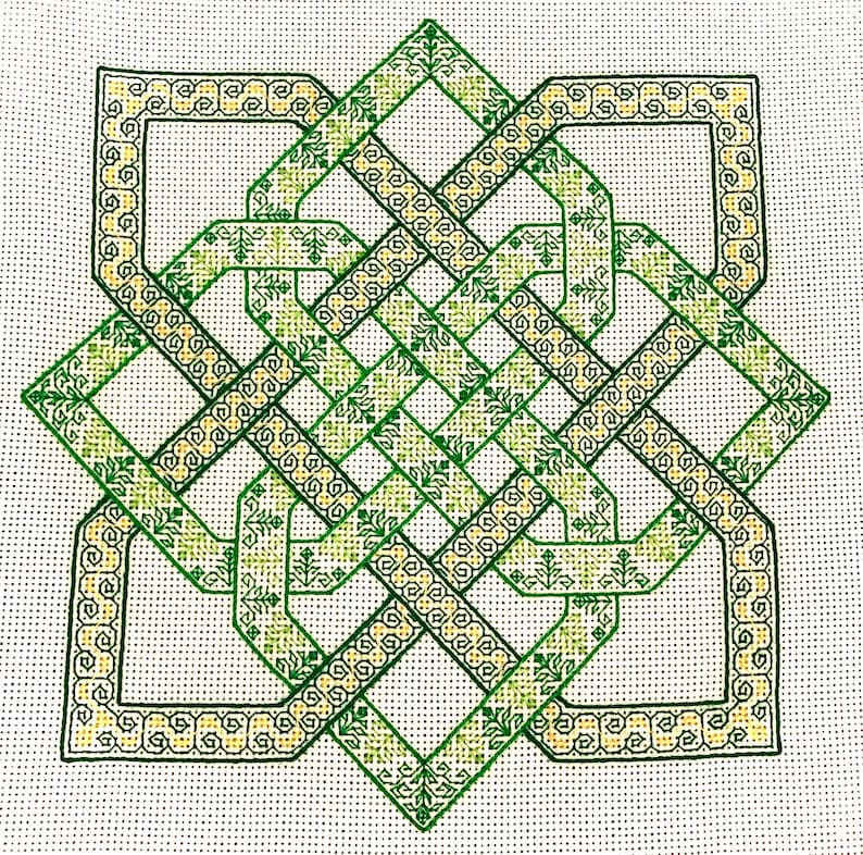 Blackwork Celtic Knot Pattern - Etsy