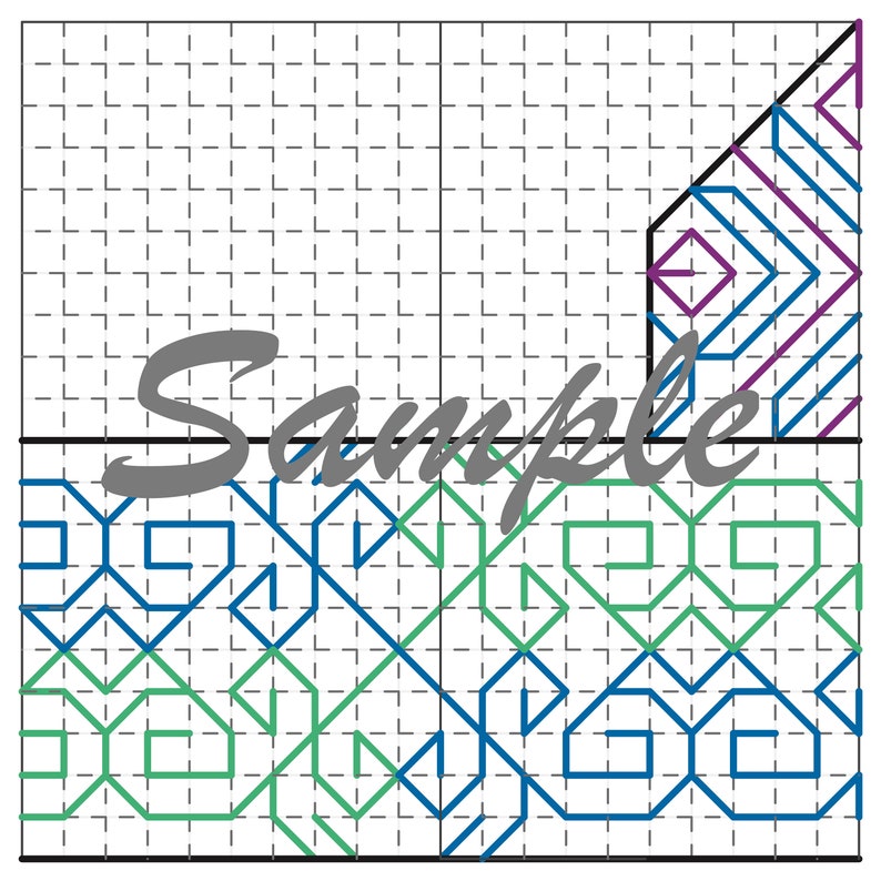 Woven Blackwork Sampler Pattern - Etsy