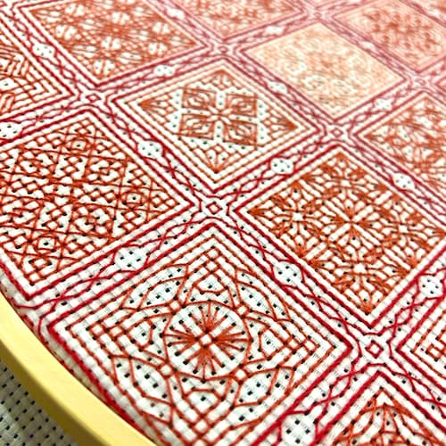 Lattice Blackwork Sampler Pattern - Etsy