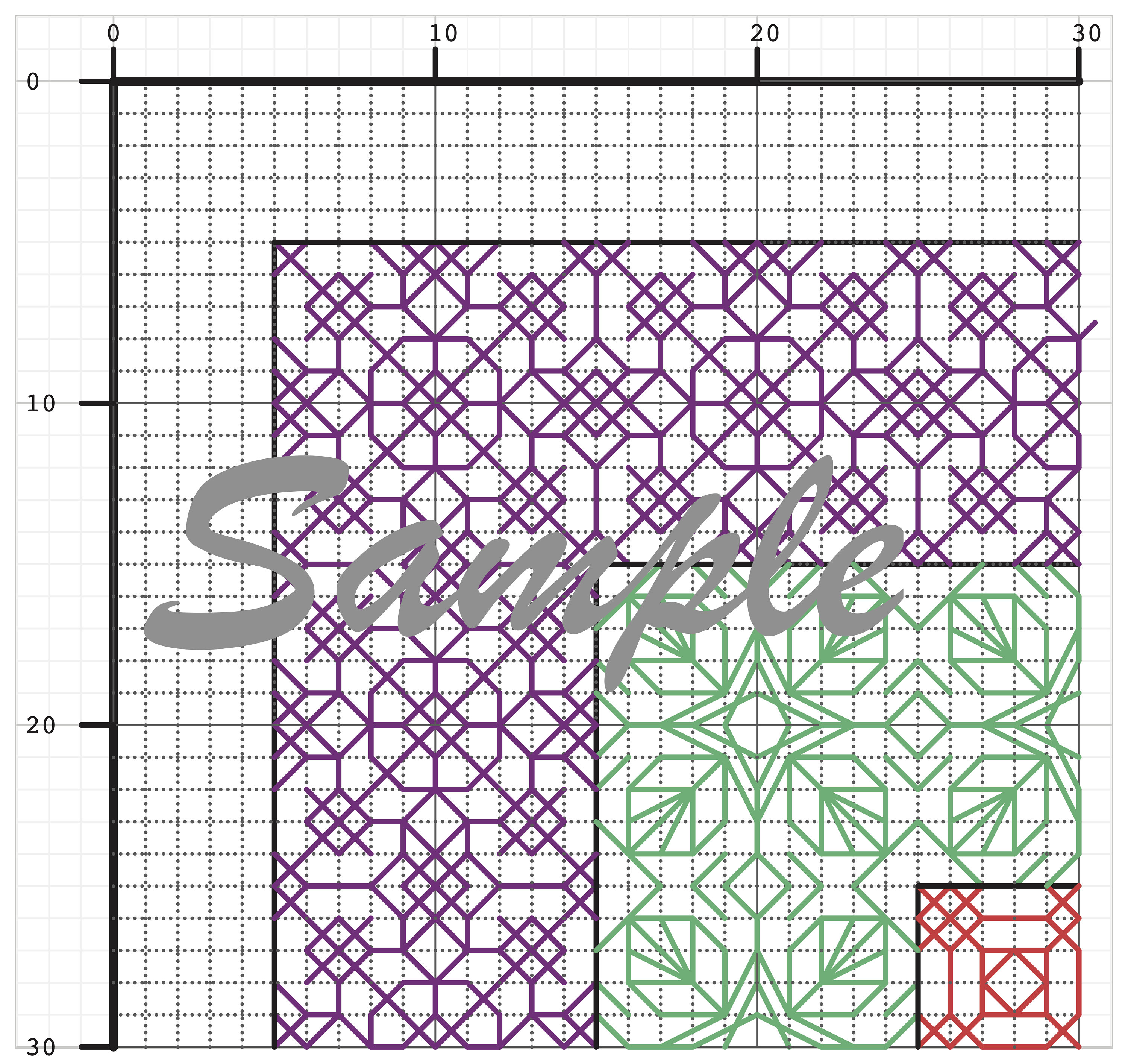 Log Cabin Blackwork Sampler Pattern - Etsy UK