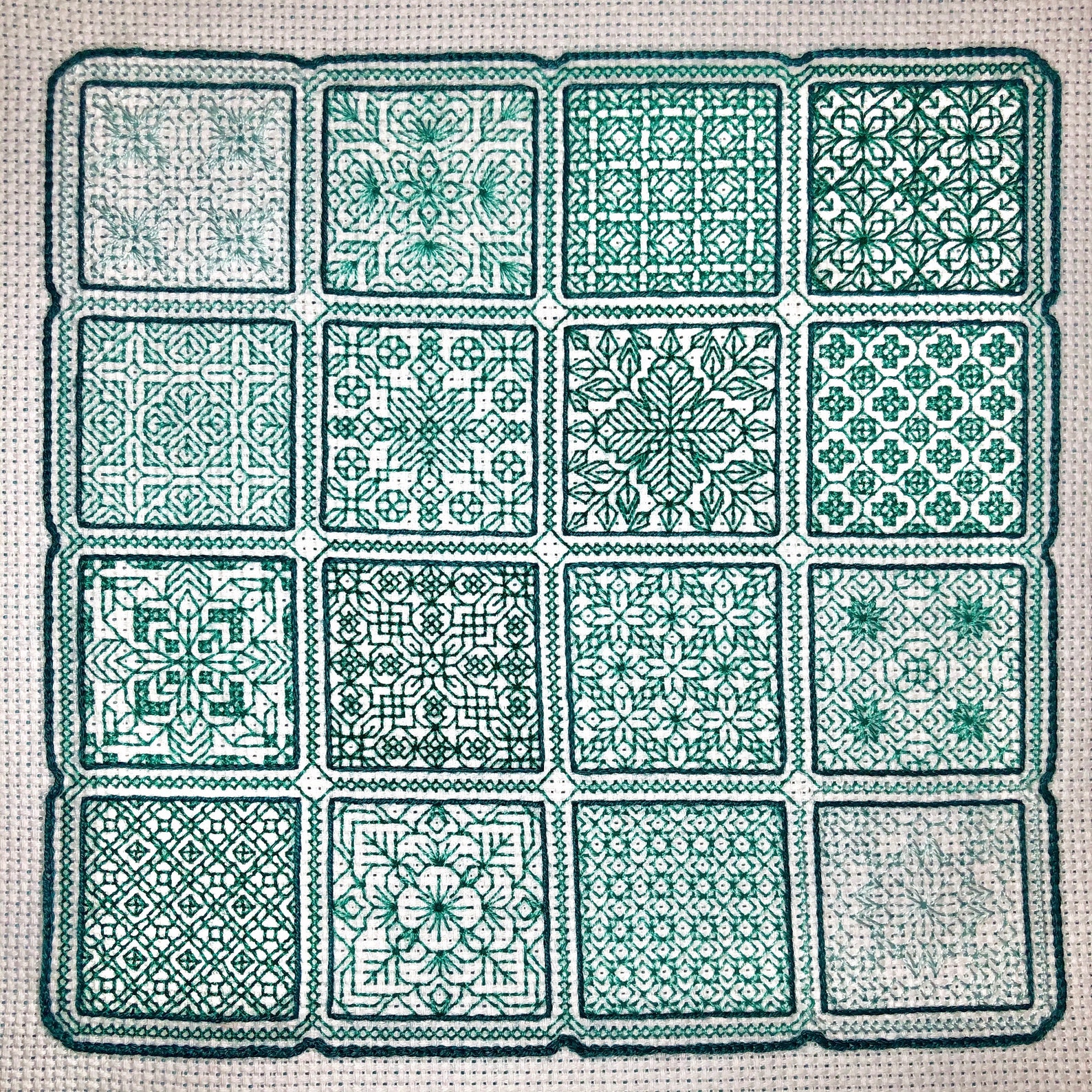Blackwork Sampler Pattern | Etsy
