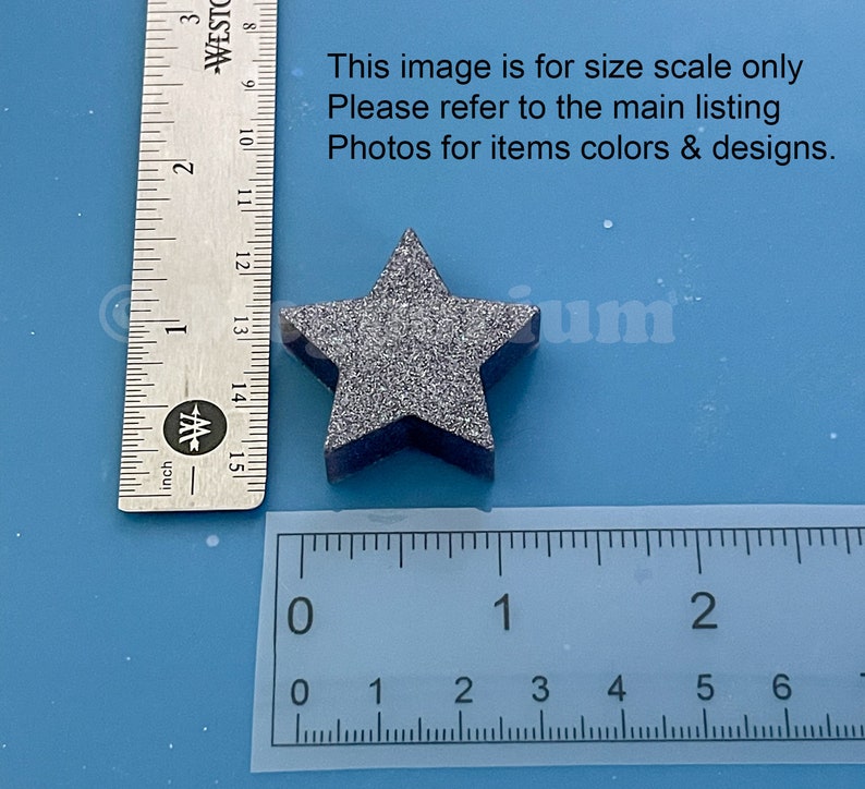 Glow in the Dark Glitter Star Resin Key Chain - Etsy