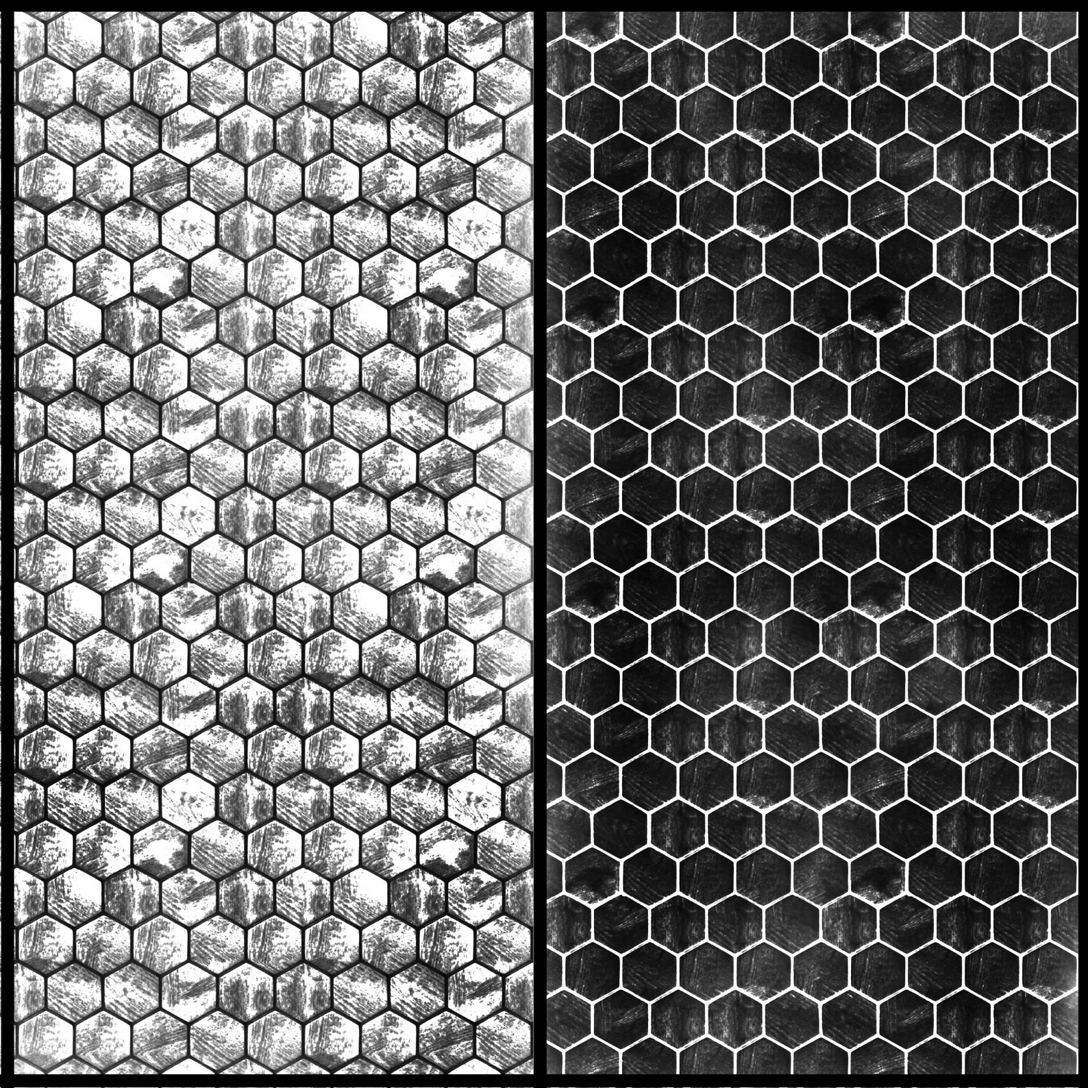 10 Honeycomb Hexagon Tiles Seamless Procreate Brushes - Etsy