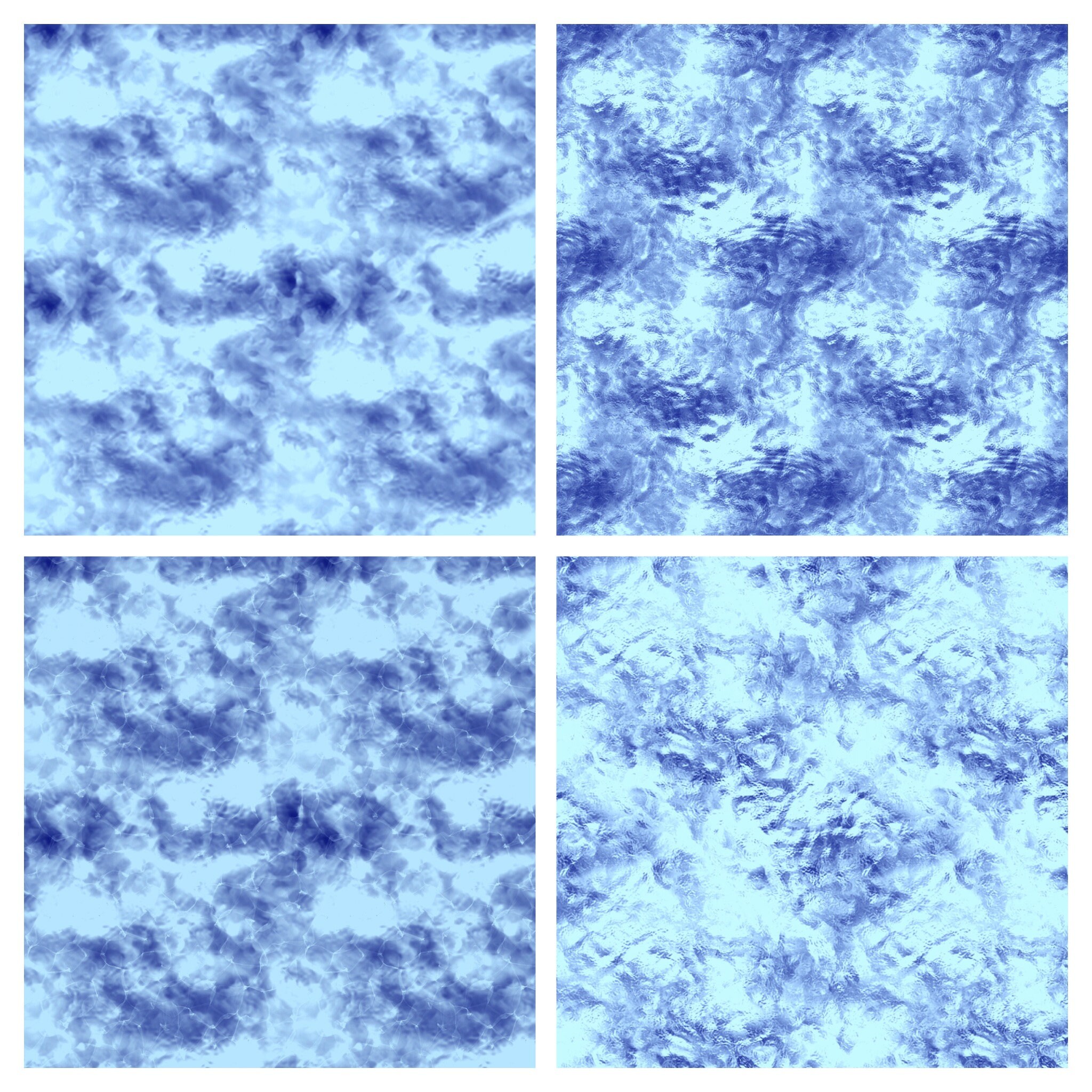 Ice Water Crystals Glass Seamless Textures Brushes for | Etsy