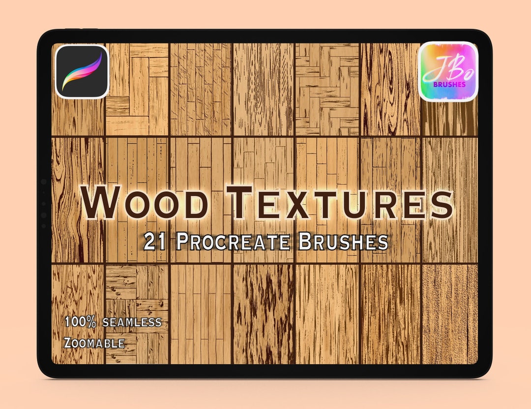 Procreate Wood Brushes: 21 Seamless Pattern Textures for Interior ...