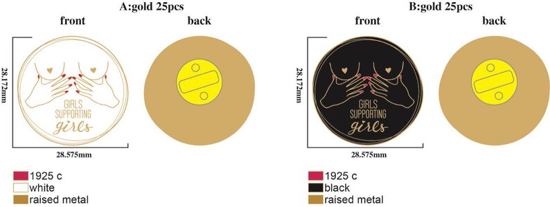 Girls Supporting Girls Enamel Pin - Etsy