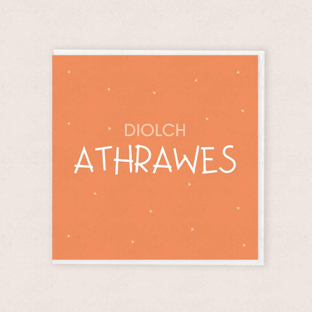 Diolch Athrawes - Carden Diolch Cymraeg | Thank You Teacher - Welsh ...