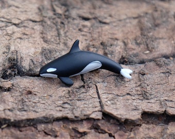 Vintage Crystal Blue Enamel Orca Whale Brooch 2 Inch Size - Etsy