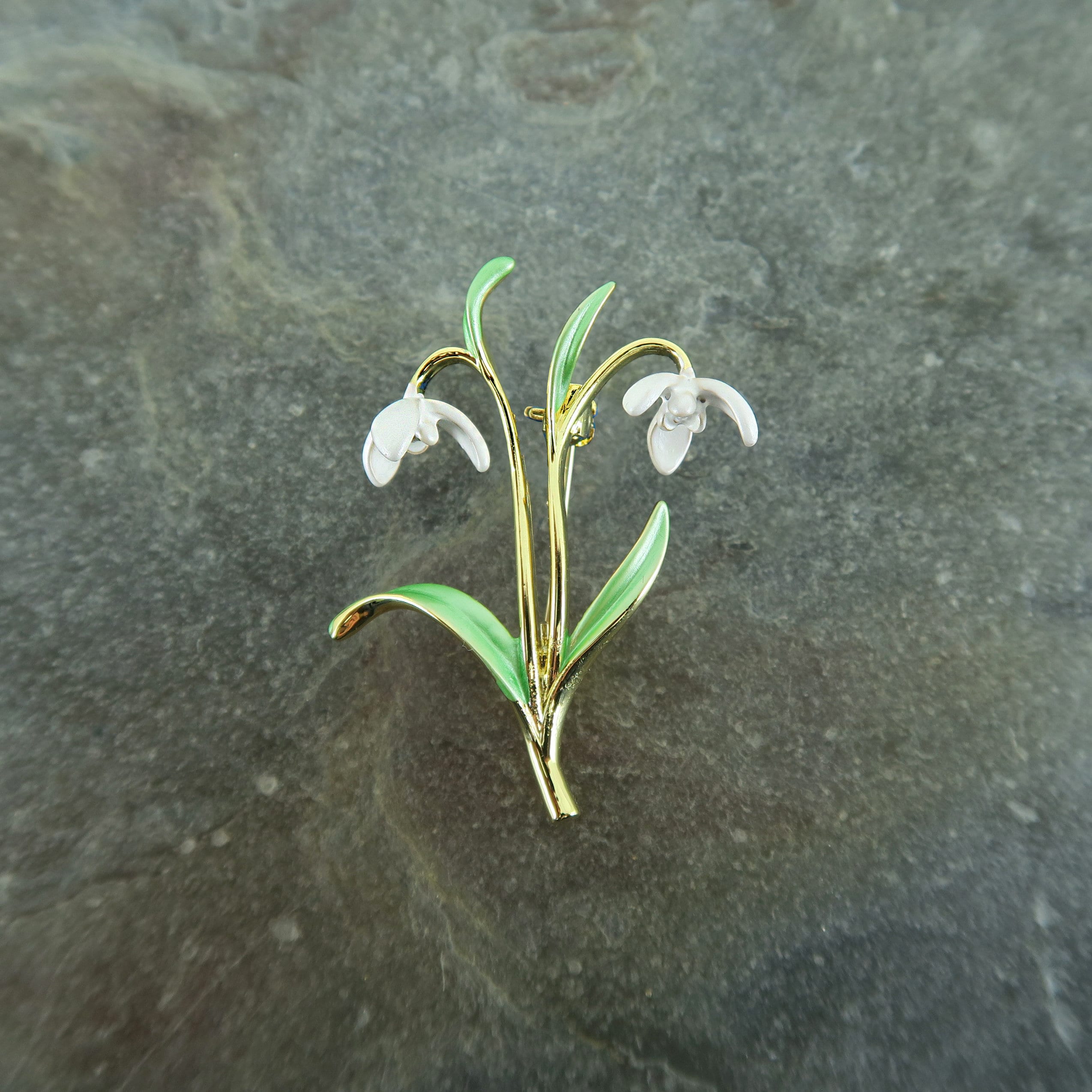 Snowdrop brooch store