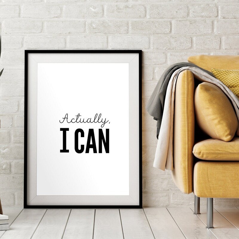 Actually I Can - Etsy