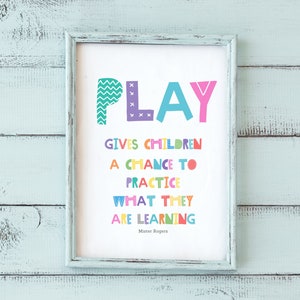 Printable Classroom Inspirational Quote | Children's Playroom Wall Art ...