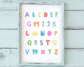 ABC Rainbow Digital Download - Etsy