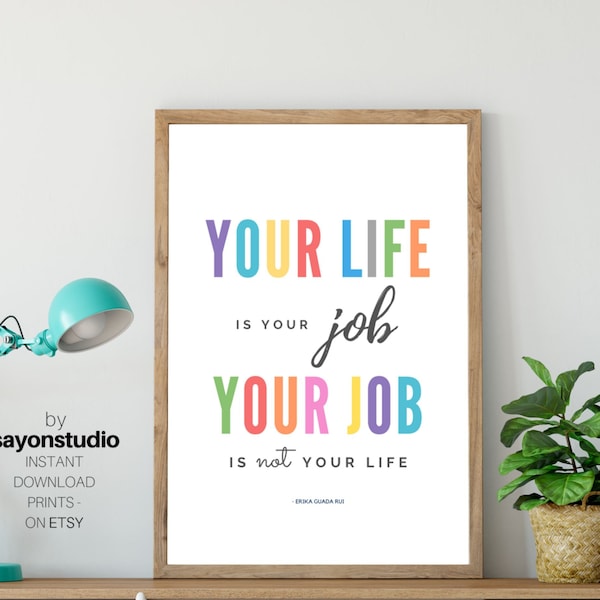 Life Quote Print - Etsy
