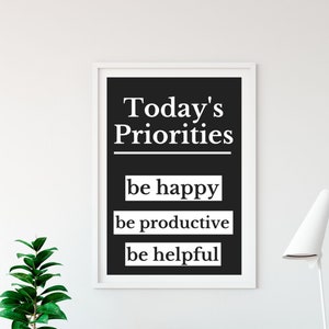 Be Happy Digital Download,print,positive Typography,printable,wall Art ...