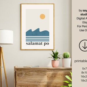 Filipino Thank You Poster: Salamat Po Wall Art (digital Download) - Etsy