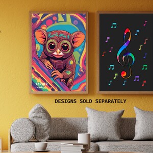 Tarsier Poster Philippine Art Monkey Animals Printable for Kids Bedroom ...