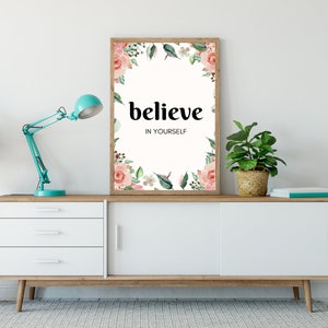 Self Love Printable Quote | Self Care Wall Art | Positive Mindset ...