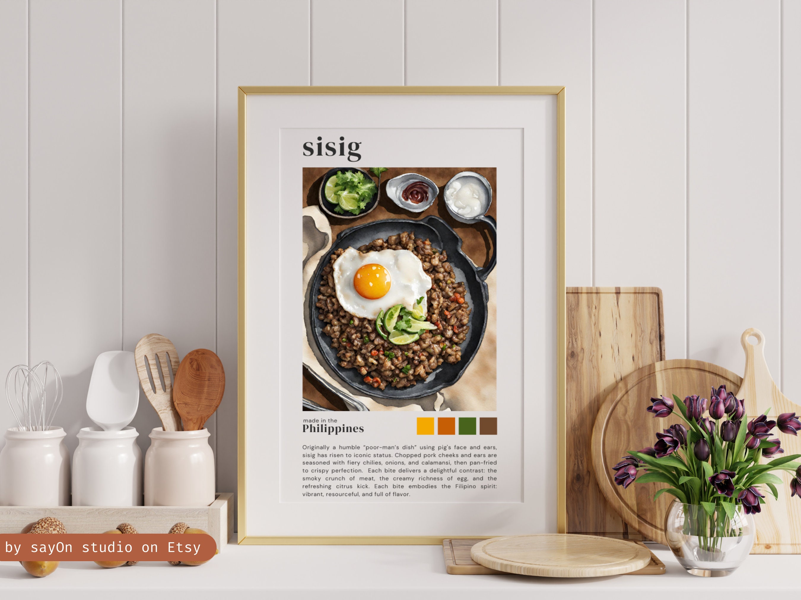 Sisig Art Print: Filipino Food Poster (digital Download) - Etsy