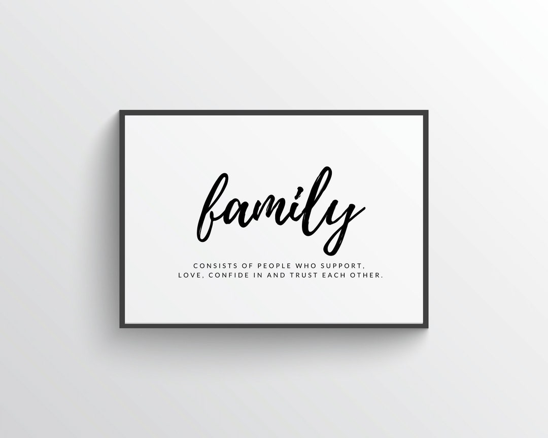 Family Definition Wall Art at George Buttenshaw blog