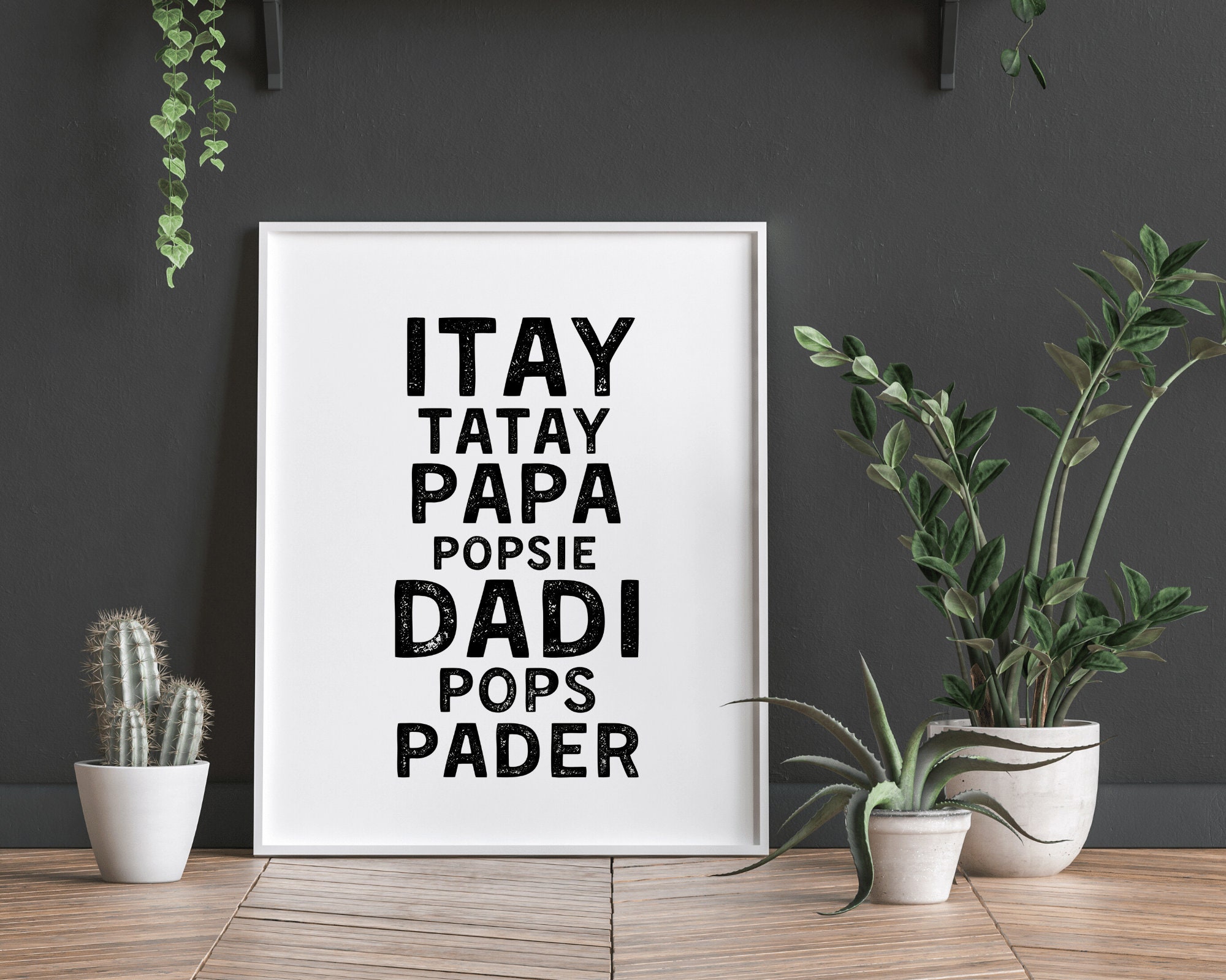 Filipino Father's Day Gift, Pinoy Father Wall Decor, Itay Tatay Papa ...