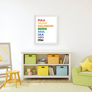 Bisaya Colors Print: Filipino Nursery Wall Art (digital Download) - Etsy