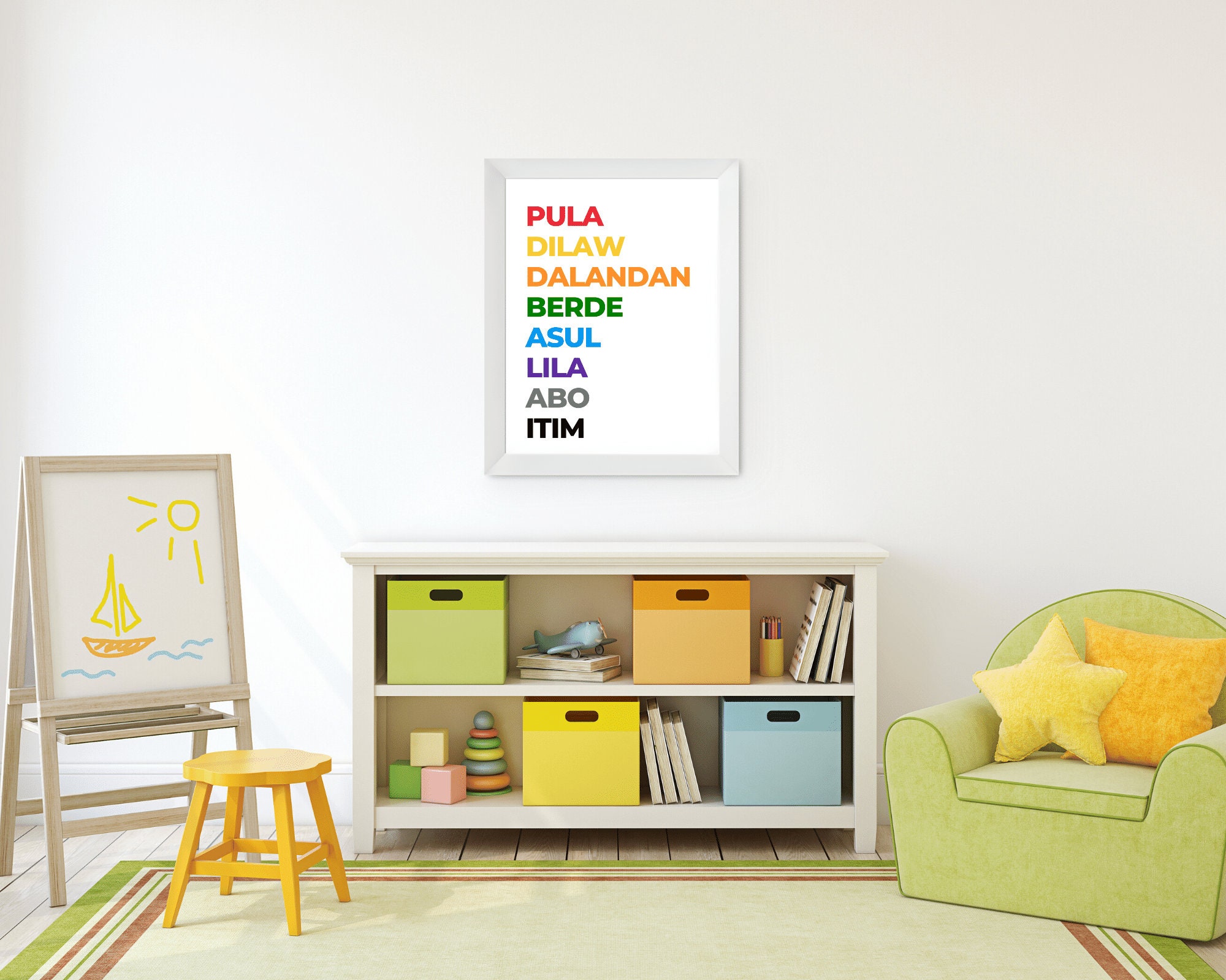 Bisaya Colors Print: Filipino Nursery Wall Art (digital Download) - Etsy