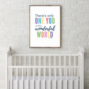 Mister Rogers Printable Quote, There's Only One You in This Wonderful ...