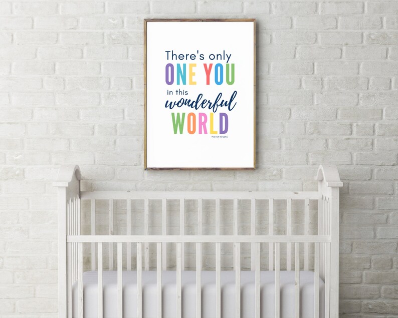 Mister Rogers Printable Quote There's Only One You in - Etsy