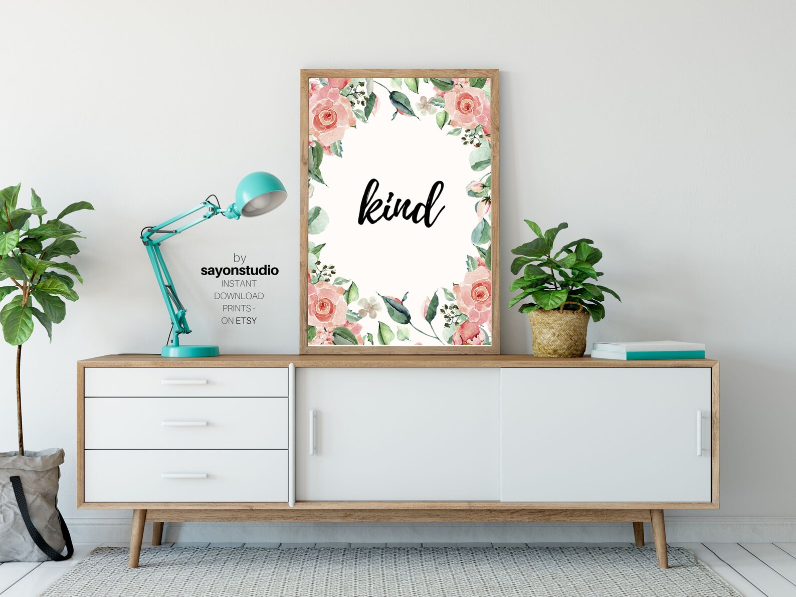 Kindness Quotes Printable,one Word Art Print,motivational Wall Decor ...