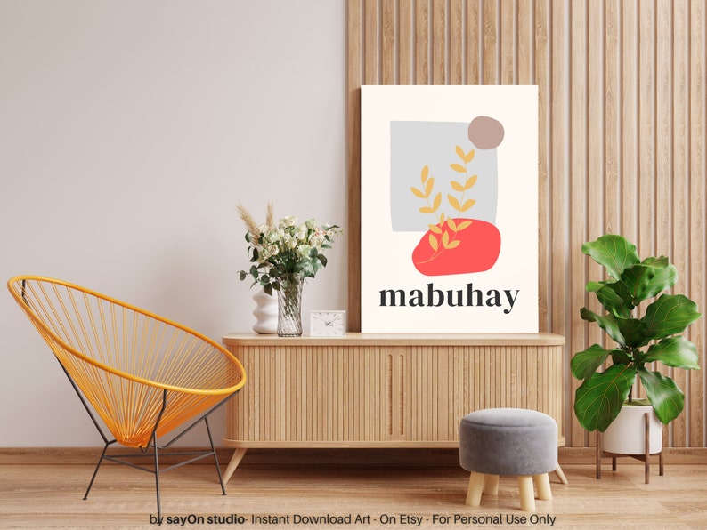 Mabuhay Wall Art | Philippines Poster | Filipino Culture Decor | Gift ...