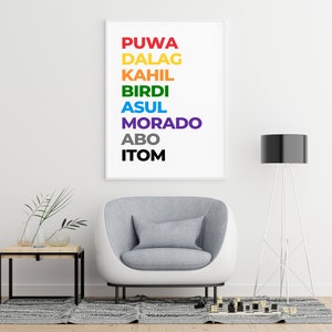Filipino Colors Art Print: Bisaya Cebuano Decor (digital Download) - Etsy