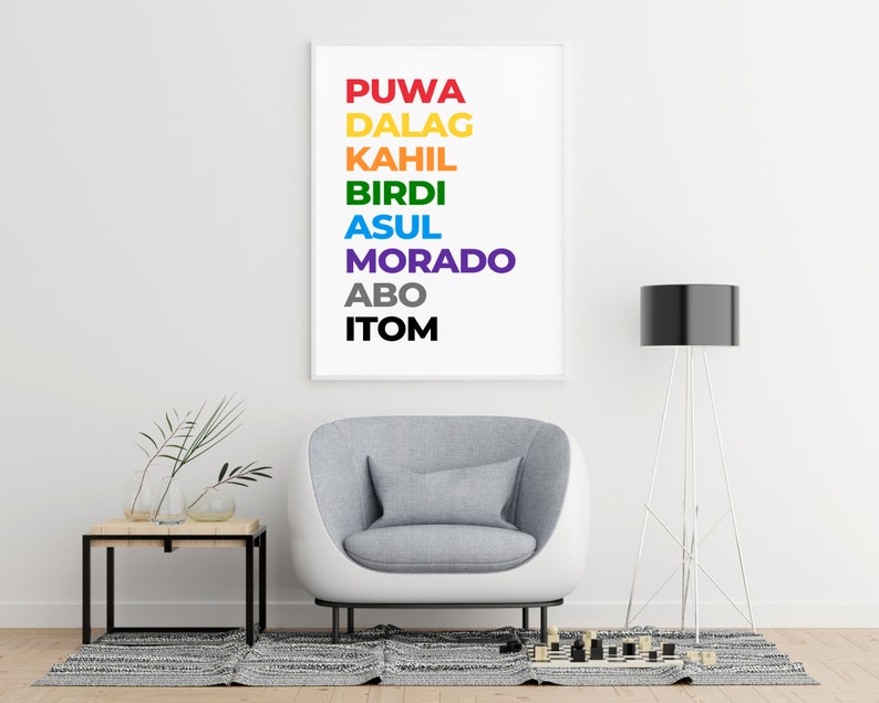 Filipino Colors Art Print: Bisaya Cebuano Decor (digital Download) - Etsy